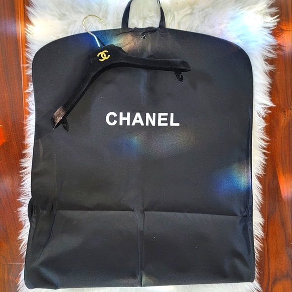 CHANEL | Accessories | Chanel Garment Bag With Hanger | Poshmark